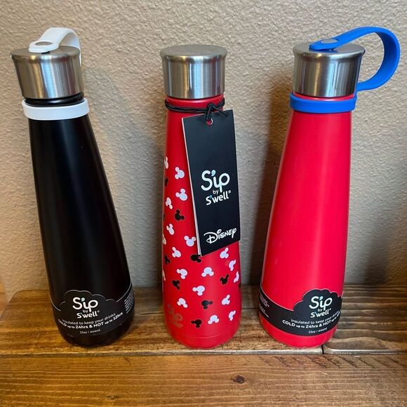 Swell | Dining | Sipby Swell Disney Print Black And Red 5 Ounce Steel ...